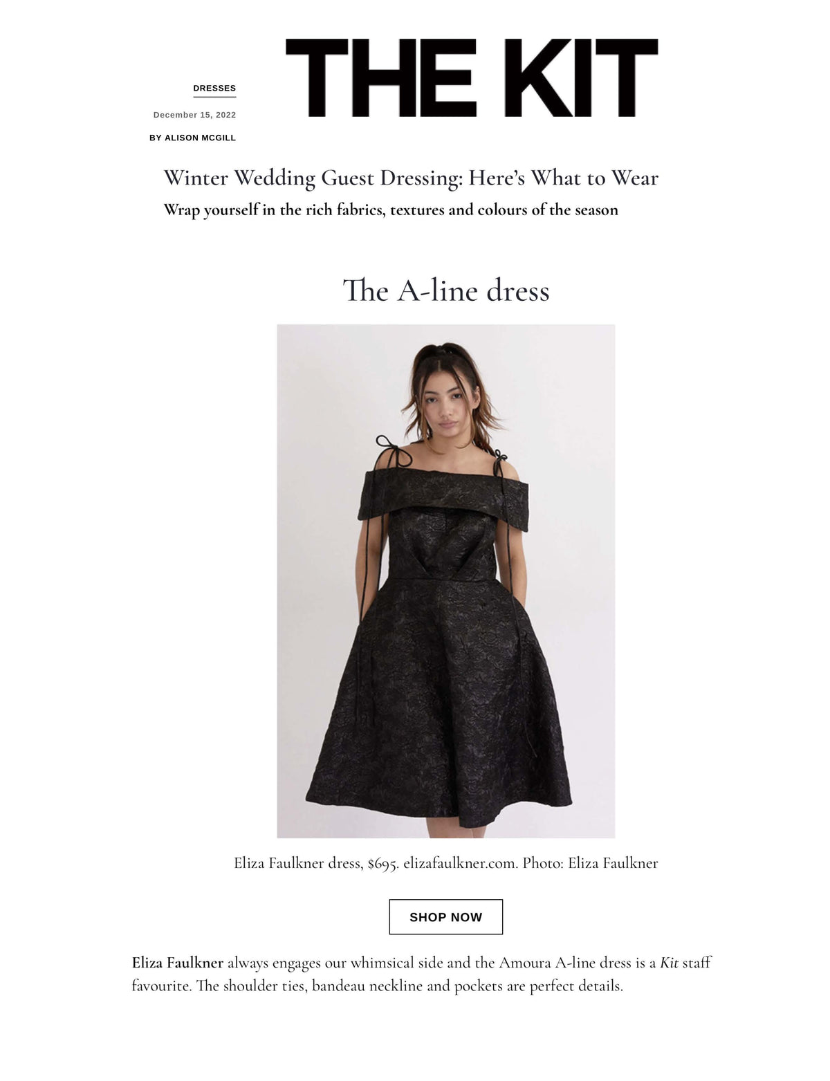 THE KIT | December 2022 | Eliza Faulkner Designs Inc.