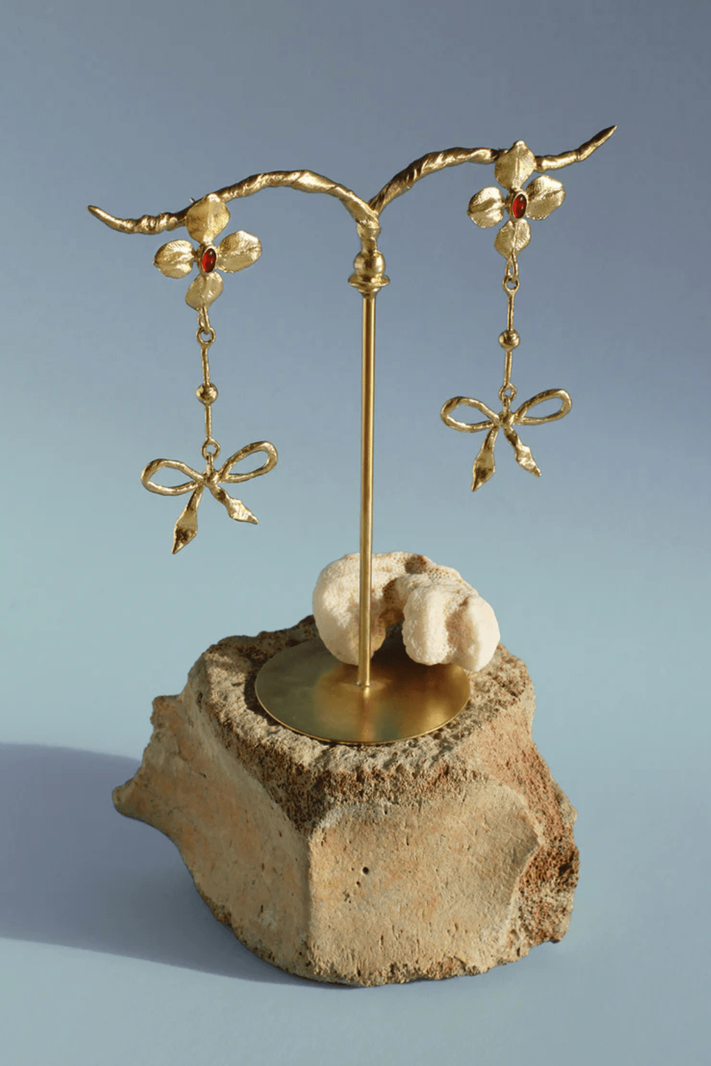 ORAC Willow Bows Golden Earring | Eliza Faulkner Designs Inc.